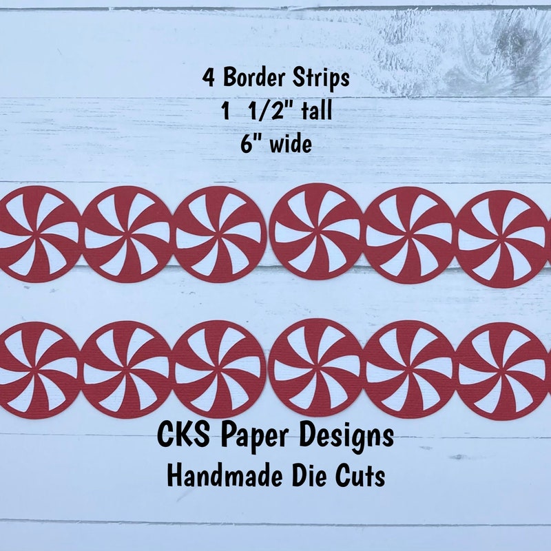 Peppermint Border - Etsy
