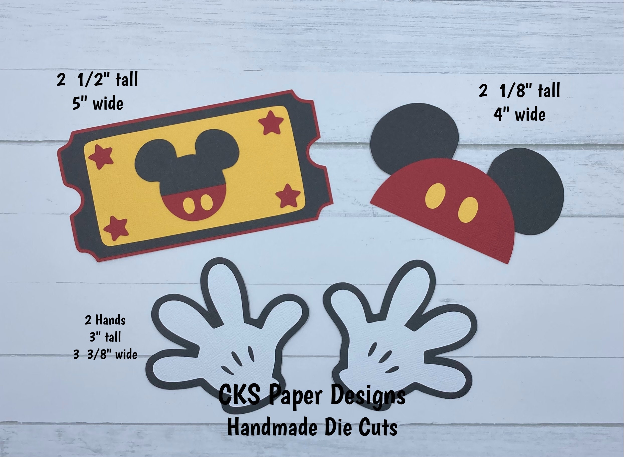 Mickey Mouse Glove Template Printable