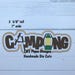 Handmade Paper Die Cut CAMPING Title Paper Piecing Scrapbook Page ...