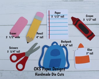 School Photos Paper Piecing Die Cut Scrapbook Embellishment - Etsy