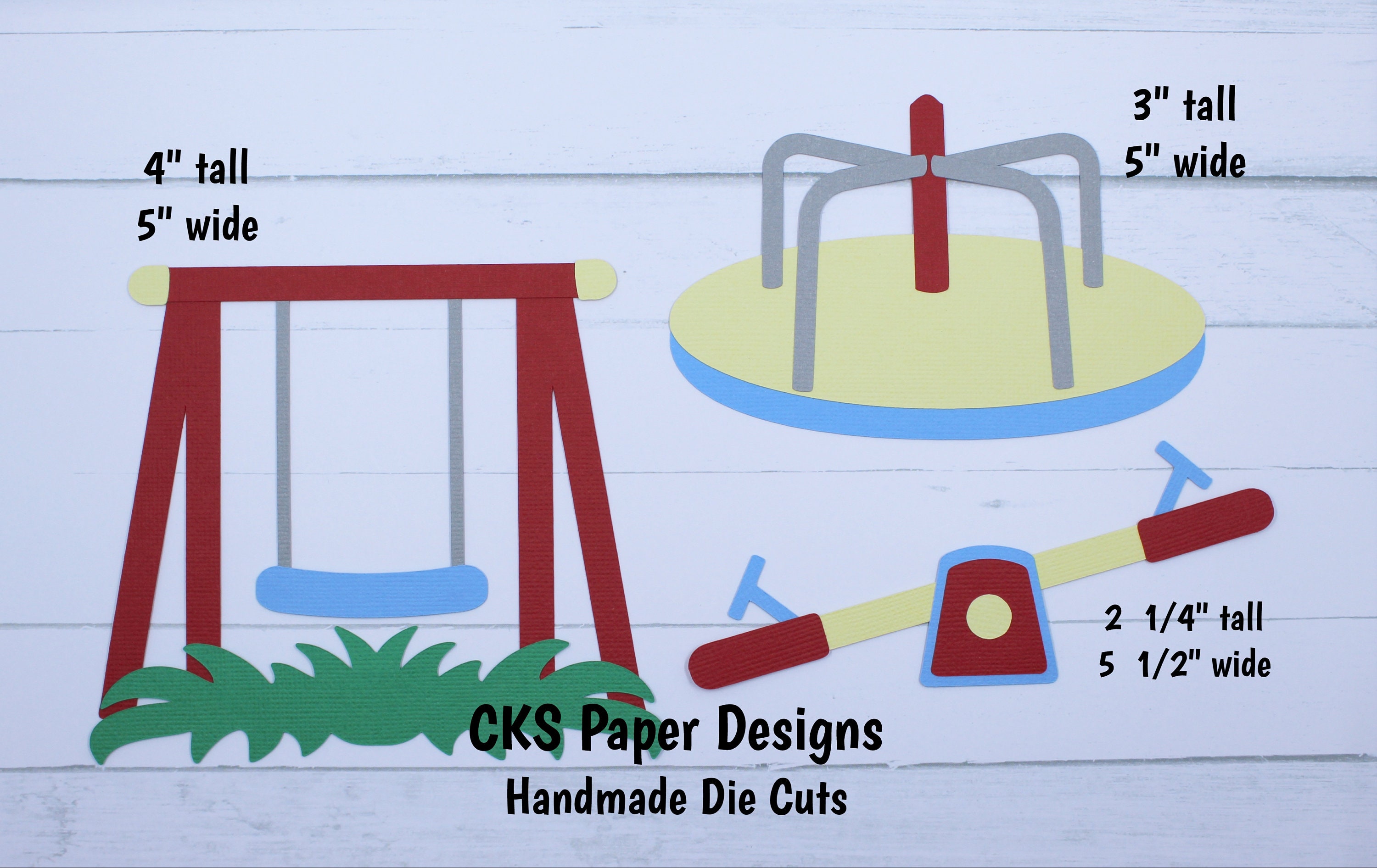Paper Craft Supplies & Tools Handmade Die Cut WATER PARK SET Splash Pad ...