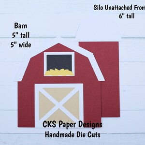 Handmade Paper Die Cut Farm BARN & SILO Paper Piecing - Etsy