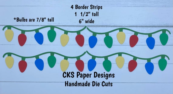 Christmas Tree Lights Border