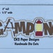 Handmade Paper Die Cut CAMPING Title Paper Piecing Scrapbook Page ...