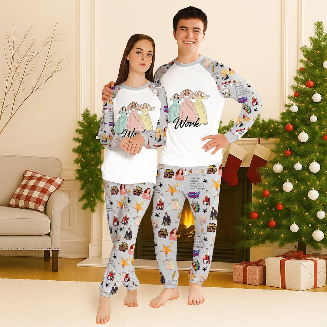 Hamilton Broadway Musical Raglan Pajamas Disneyland Hamilton Movie ...