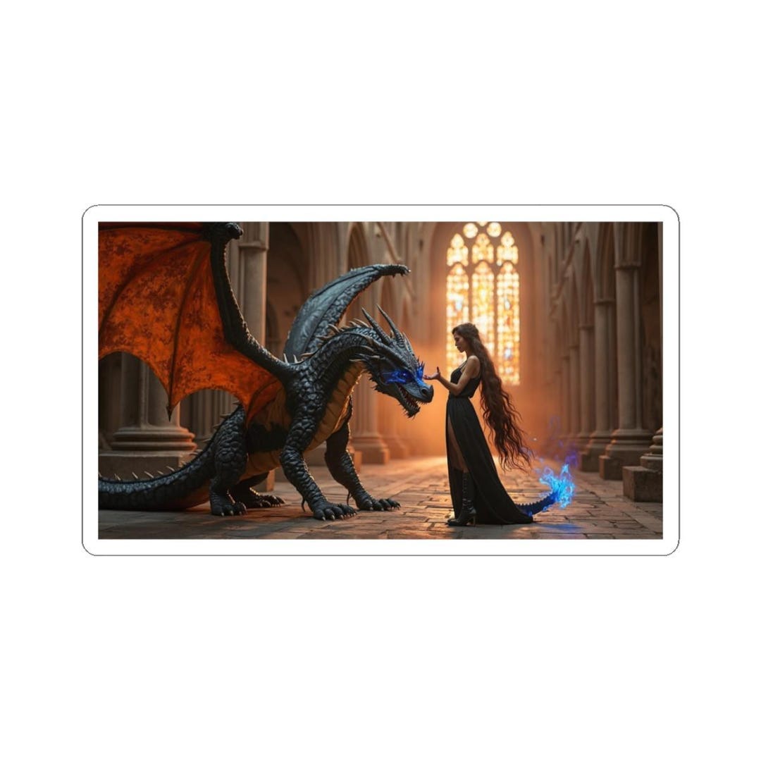 Dragon Kiss-cut Stickers – Mystical Fantasy Decals, Laptop Stickers - Etsy