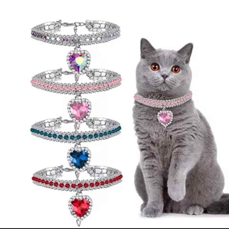 Diamond necklace for cat - Etsy Italia