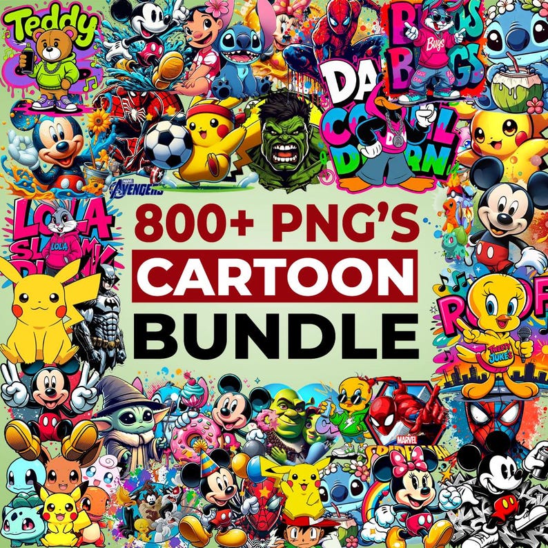 800+ Cartoon Bundle Png, Cartoon Characters, Cartoons Bundle, Retro Png ...