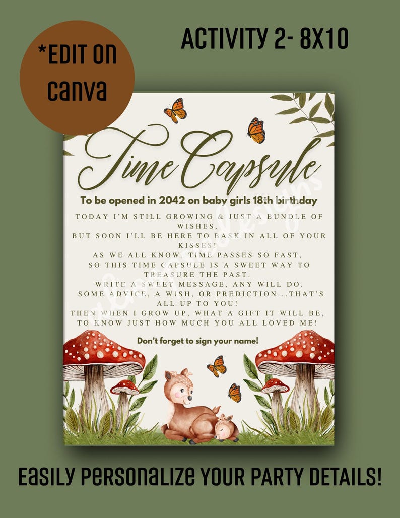 Woodland Digital Party Bundle - Etsy