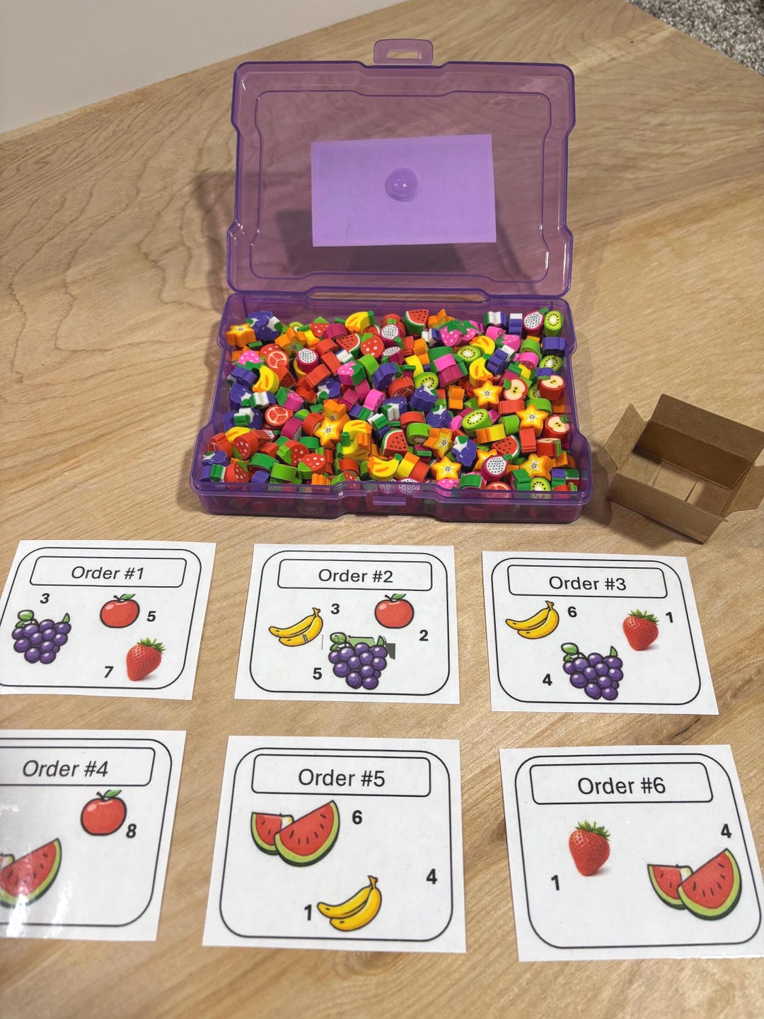 Fruit Order Sets Using Mini Erasers - Etsy