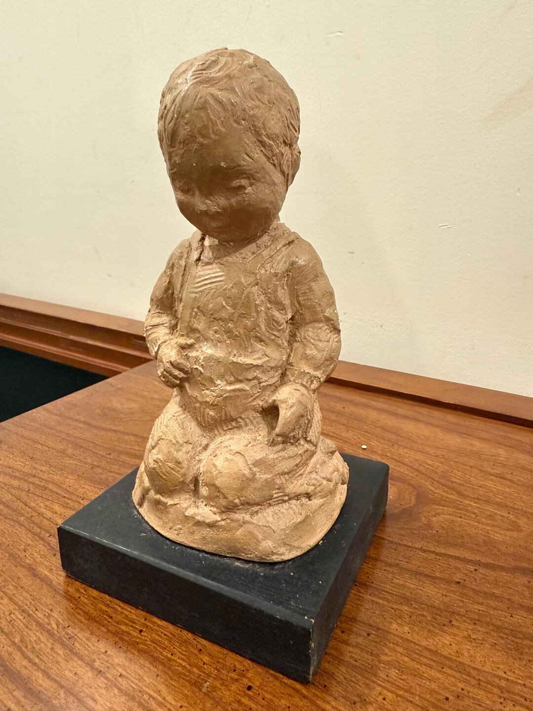 Vintage Betty Burroughs Kneeling Boy Sculpture • MPI Museum Pieces Inc ...