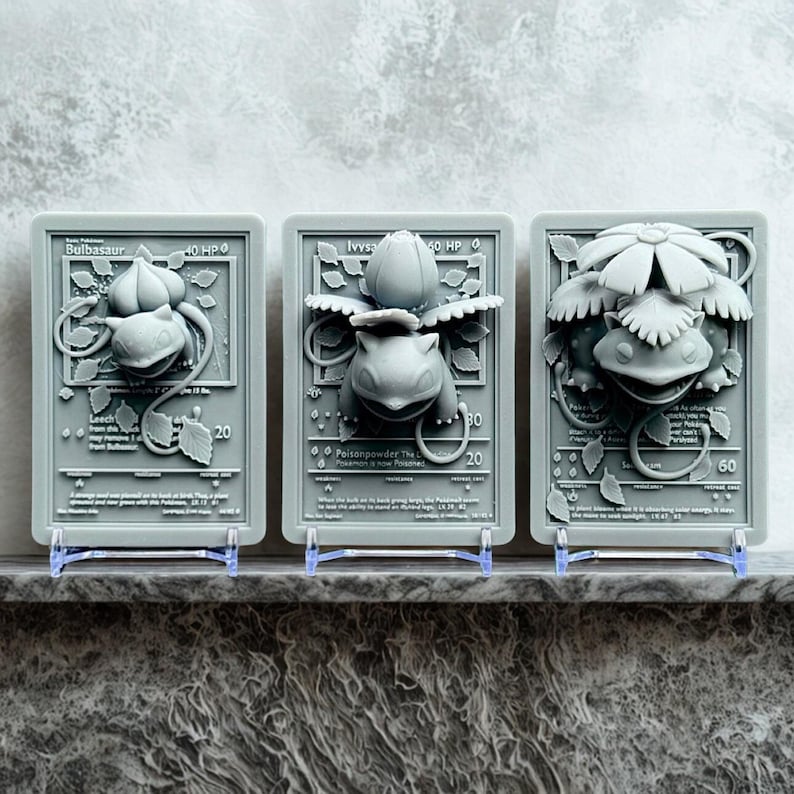 Pokémon STL Bundle – 3D Printable Models for Figures & Cards (digital ...