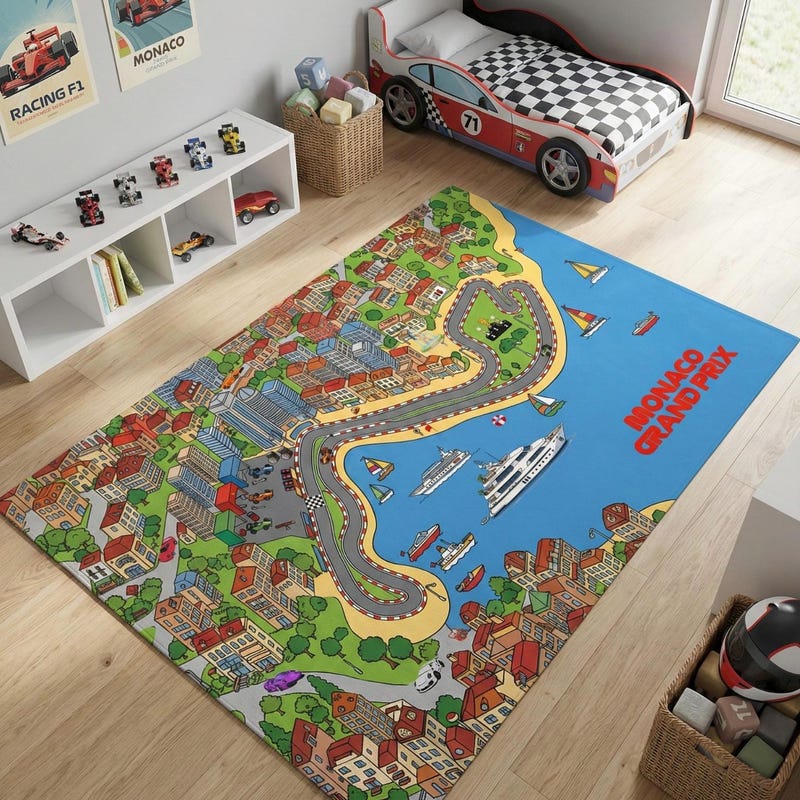 Race Track Rug - Etsy
