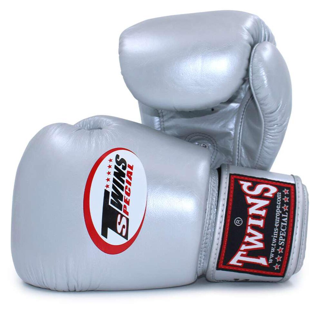 Twins Special Silver Boxing Gloves Premium Muay Thai Gloves Training ...