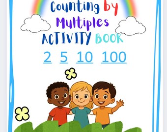 Printable Busy Book Activity: Counting by Multiples to 100 - Etsy