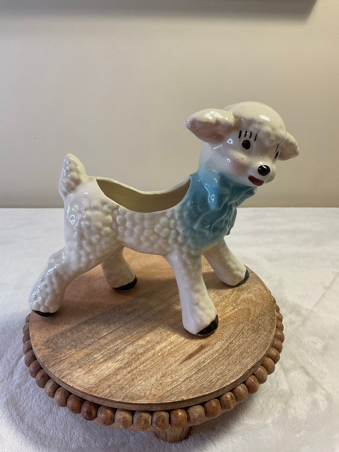 Vintage Adorable Baby Lamb Planter, Baby Room Decoration, Easter ...