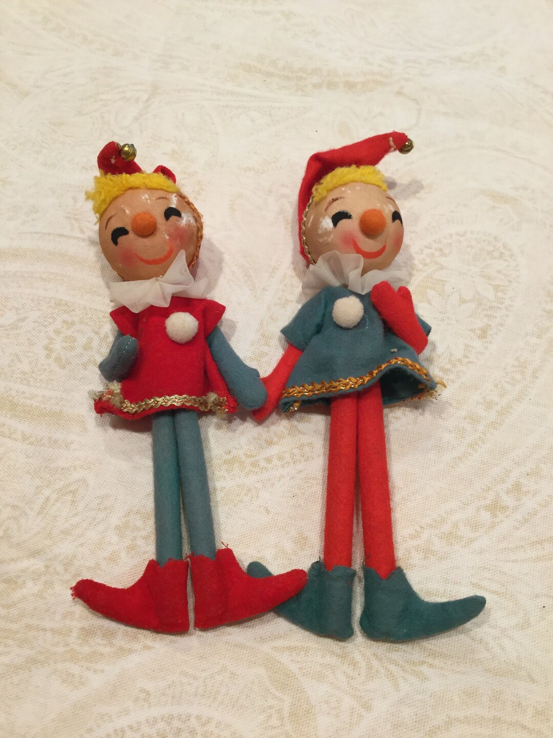 Vintage Japan Jingle Elf Fiqurines, Christmas Elf’s, Vintage Christmas ...