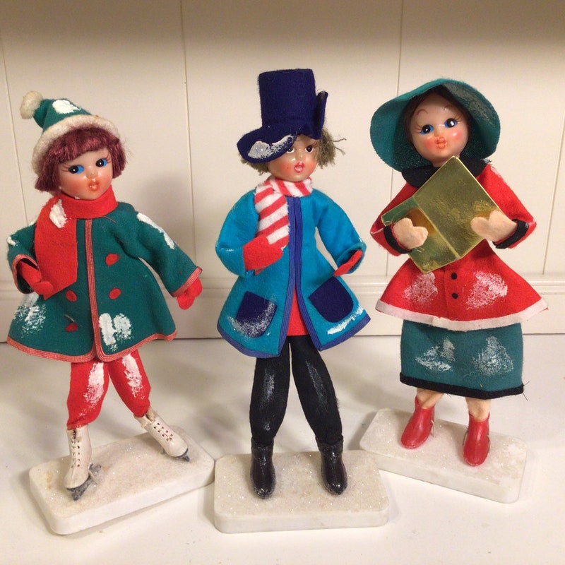 Miniature Ice Skating Figurines - Etsy