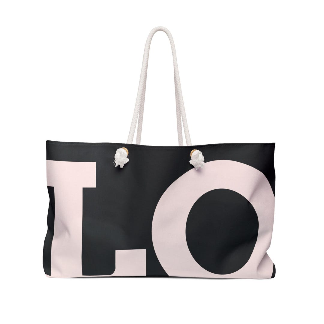 Polyester Weekender Bag: Versatile Travel Tote With Rope Handles - Etsy