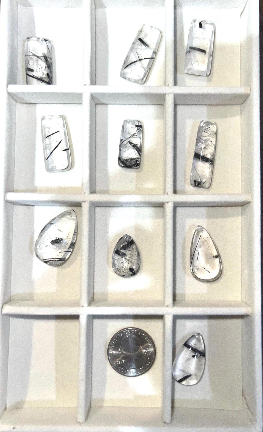 Drilled Tourmalinated Quartz Pendant – Natural Rutilated Crystal - Etsy