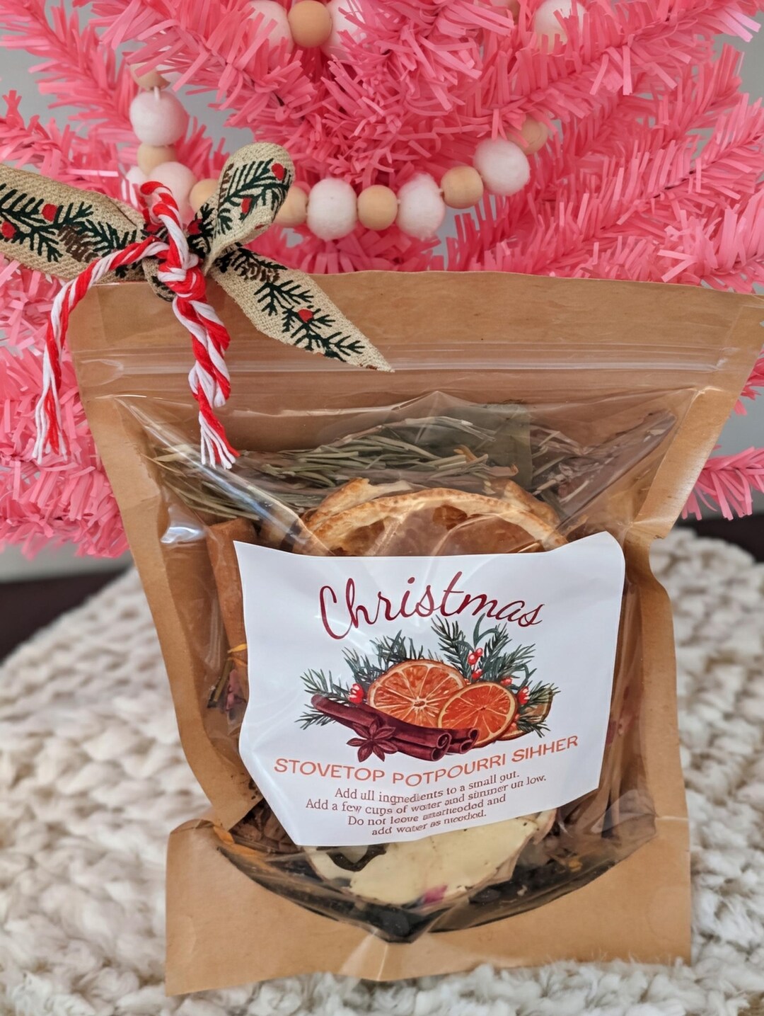 Christmas Blessing Simmer Pot, Festive Botanicals, Reiki Crystal - Etsy