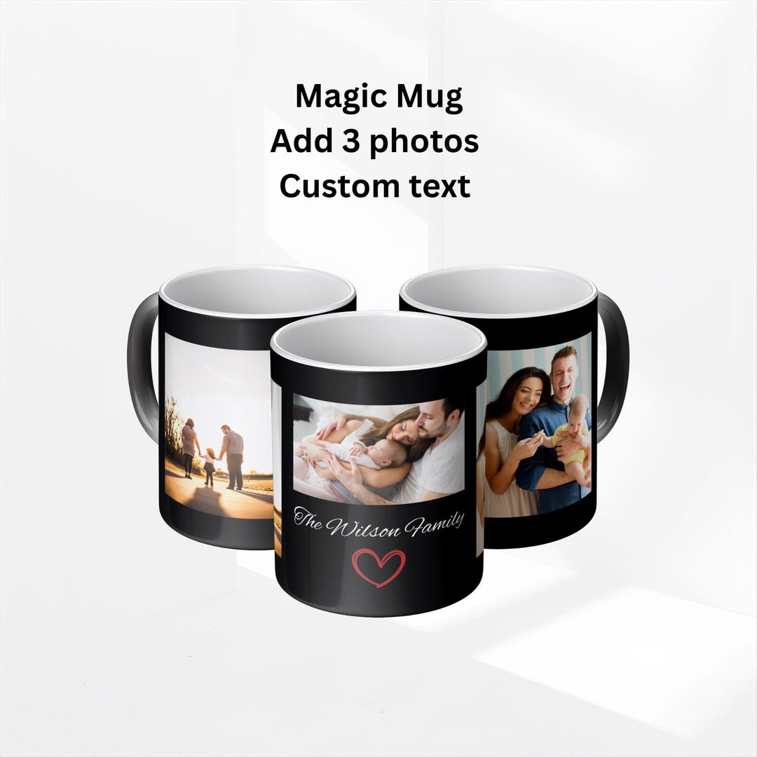 Custom Photo Magic Mug, Heat Reveal Coffee Cup, Unique Gift - Etsy