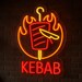 Samosa Neon Sign, Samosa With Sauce Led Light Sign, Savoury Pastry Neon ...