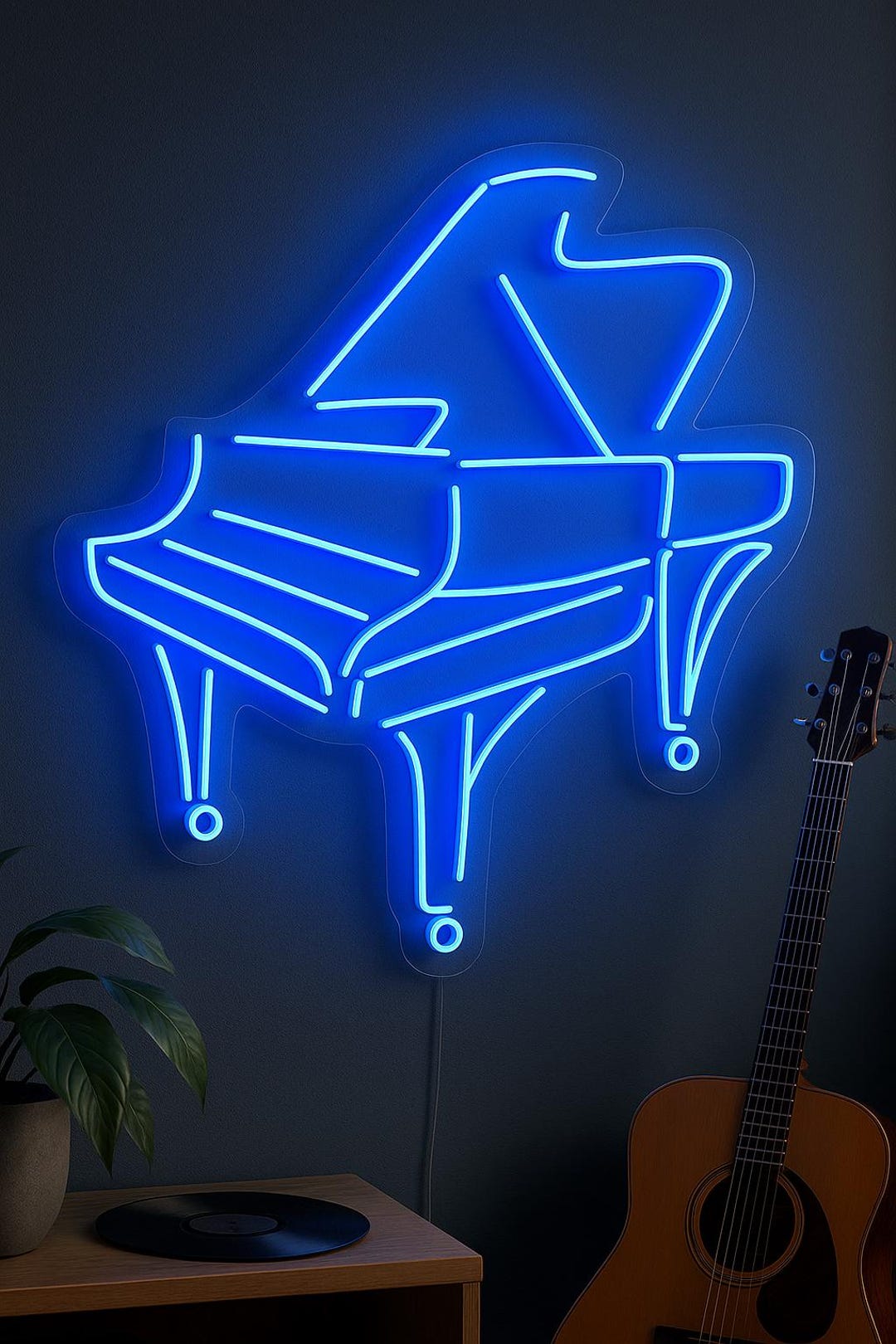 Grand Piano Neon Sign – Music Studio LED Wall Light | Music Lover Gift ...