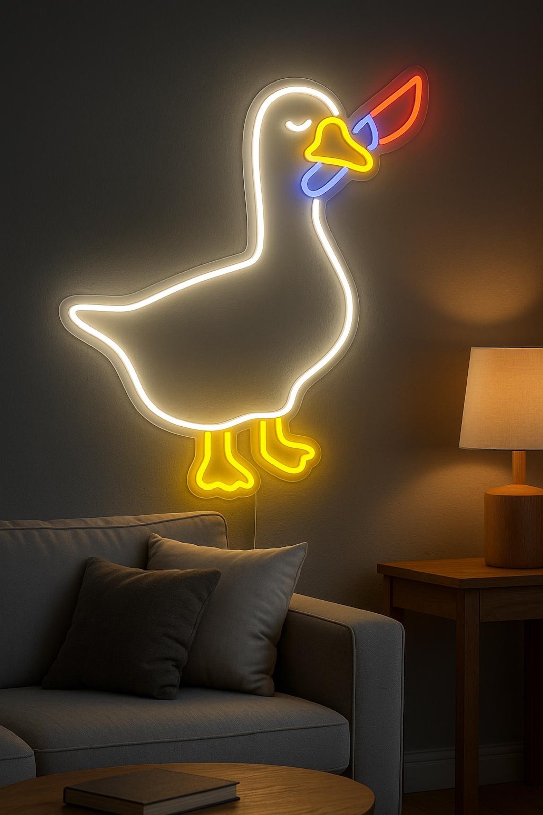 Funny Goose Neon Sign | LED Wall Light for Living Room, Bar or Gamer ...