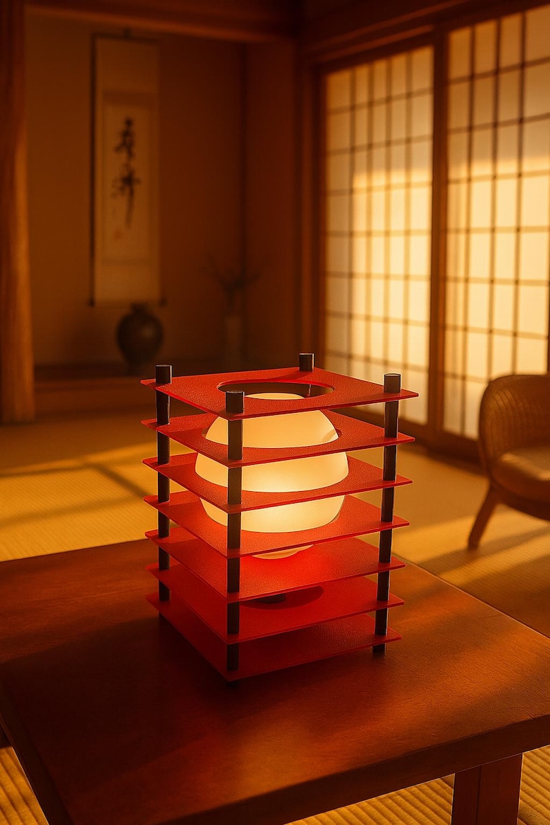 Japandi Table Lamp: Modern Lighting for Room - Etsy