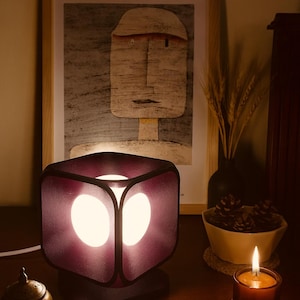 Sculptural Table Lamp: Minimalist Geometric Abstract Lighting - Etsy