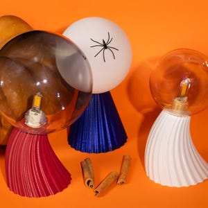 Glass Globe Table Lamp: Sculptural Lighting - Etsy
