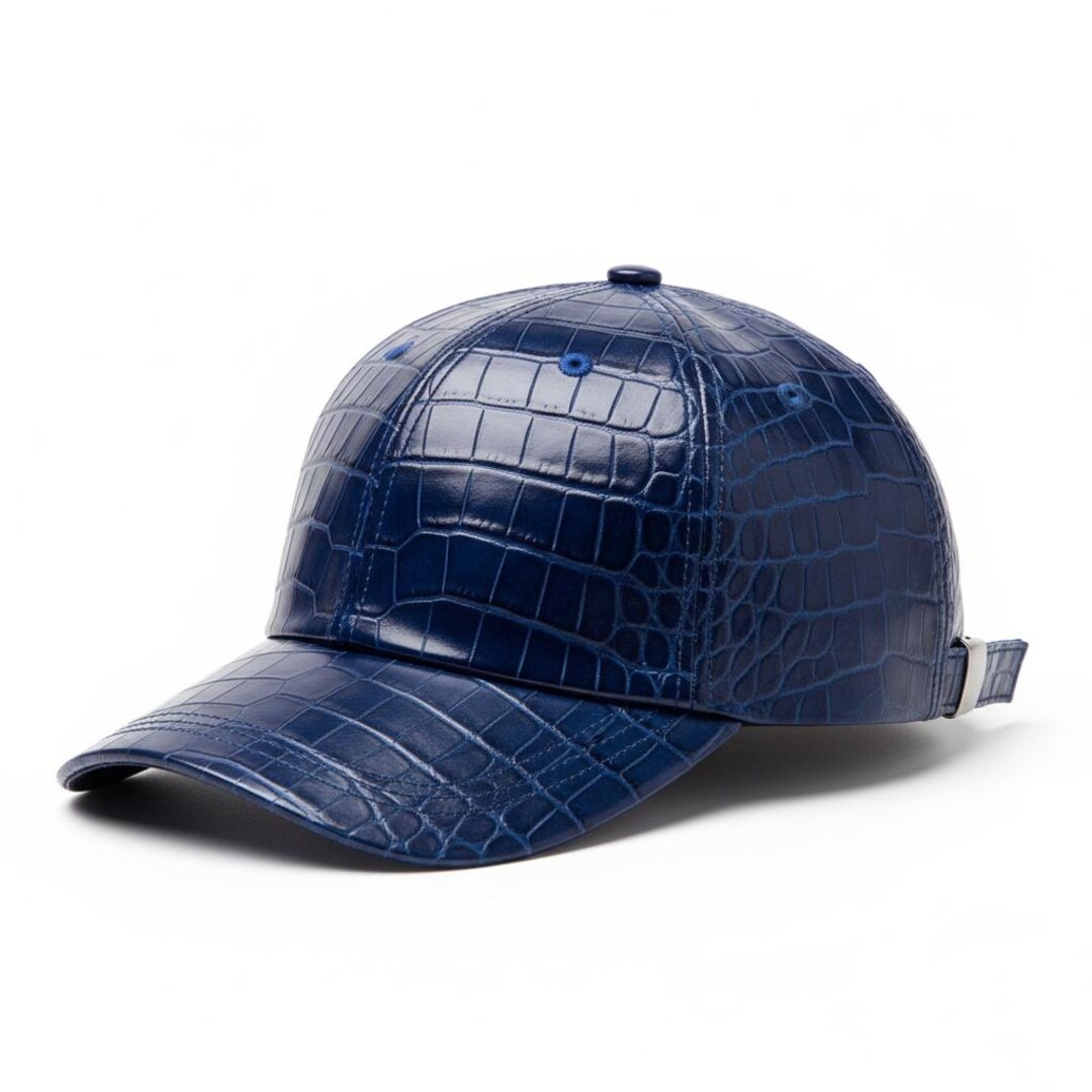 Handmade Crocodile Leather Baseball Cap Luxury Streetwear Hat Crocodile ...