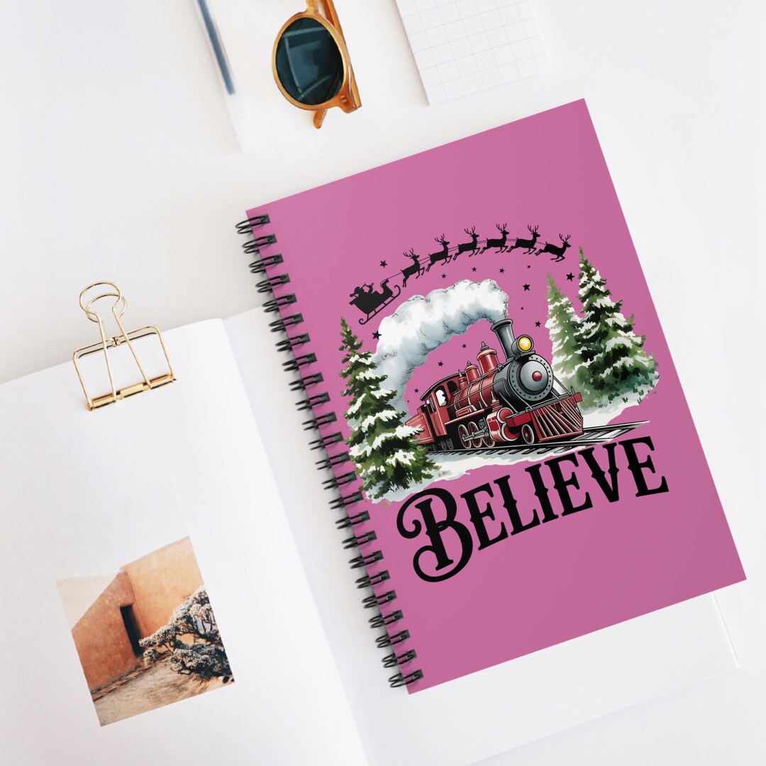 Christmas Train Spiral Notebook: Holiday Writing Journal - Etsy