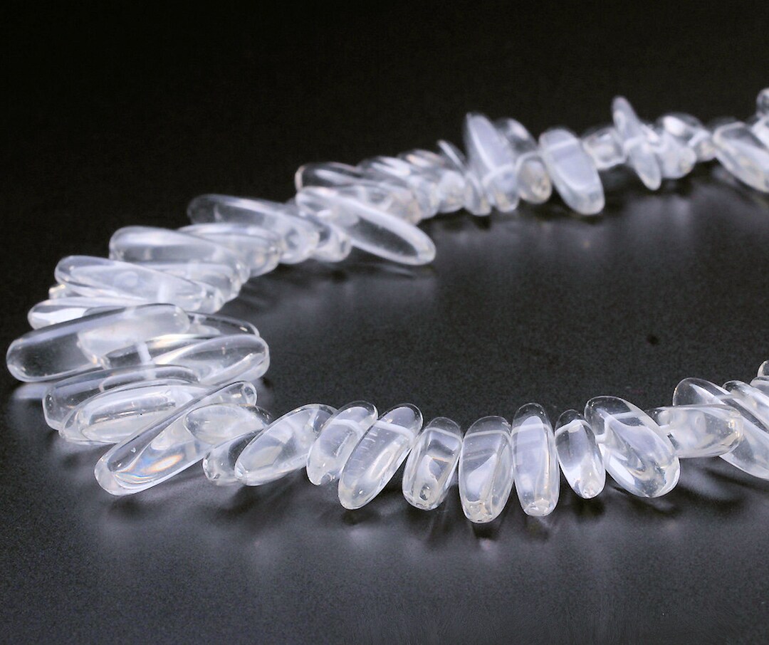 10pcs a Set-natural Clear Crystal Sticks, Crystal Gemstone Beads - Etsy