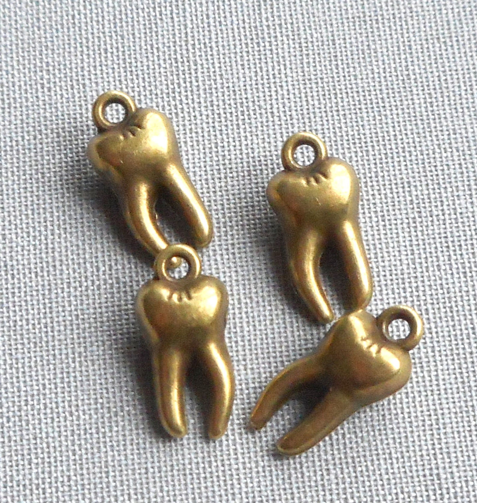 8pcs-3D bronze tone Teeth charmdental clinic charm dental | Etsy