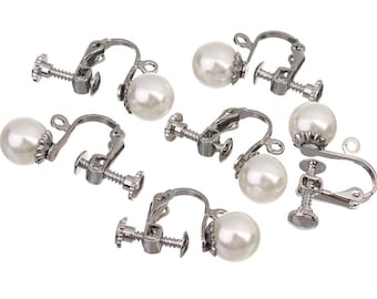 Screw On Earring Backs Screw Back 2-pairs Of Non-pierced Earring ...
