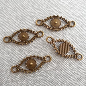 6pcs- 1.25" Eye Connector, 2 Loop Eye Connector-pick the Color - Etsy