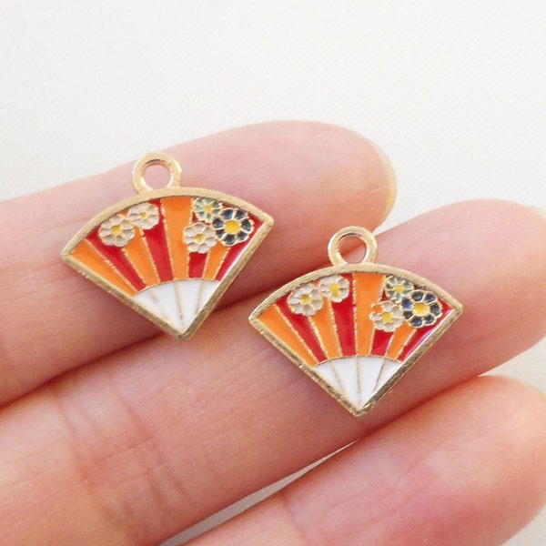 Japanese Fan Charm - Etsy