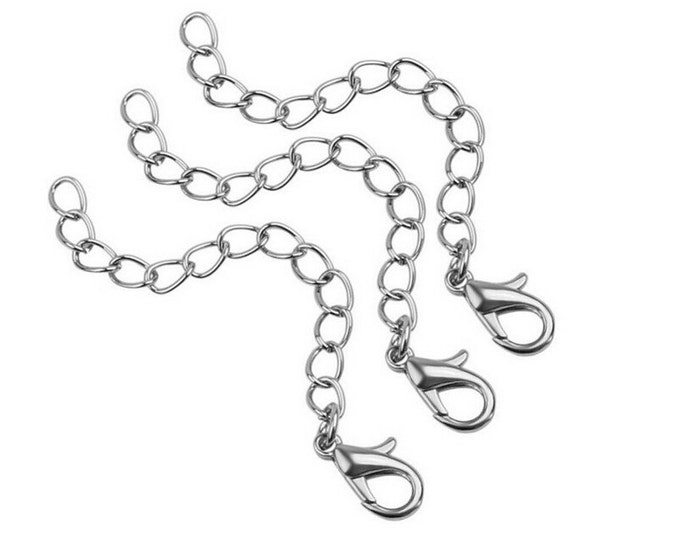 Double Lobster Lock 925 Sterling Silver Claw Clasp Chain - Etsy