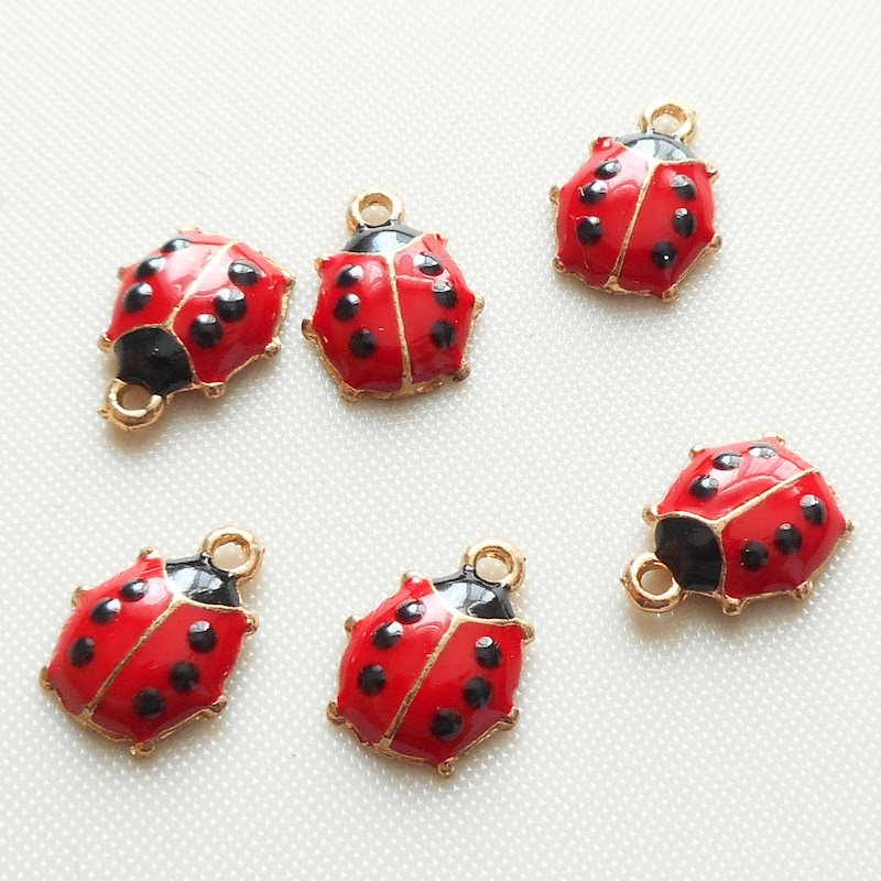 Ladybug Charms - Etsy