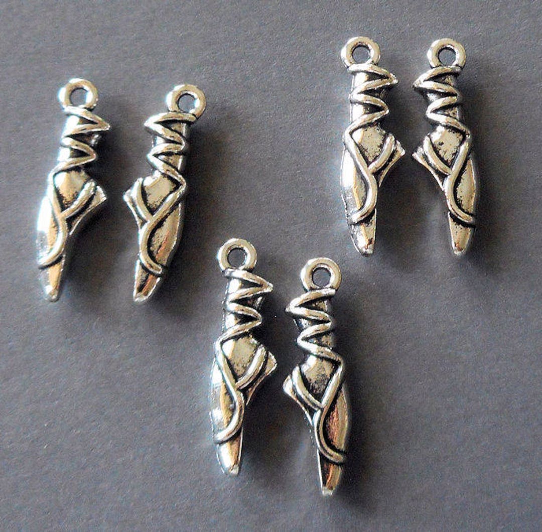 6pcs-3d Ballet Shoes Charm, Ballet Charm, Girl Charm, Dancing Girl ...