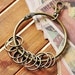 3.5" Large Ring of Antique Bronze Tone Metal Keys W/lobster Clasp Charm ...