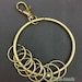 3.5" Large Ring of Antique Bronze Tone Metal Keys W/lobster Clasp Charm ...