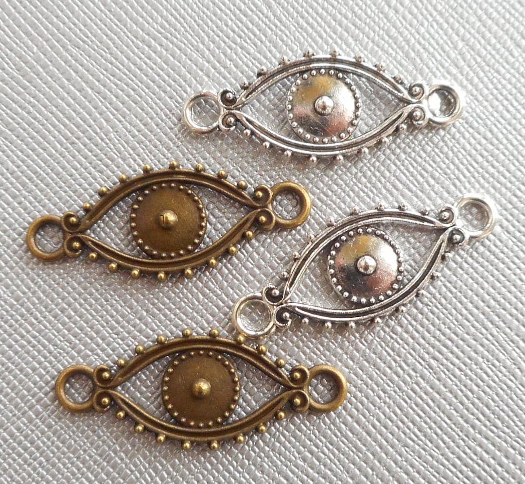6pcs- 1.25" Eye Connector, 2 Loop Eye Connector-pick the Color - Etsy