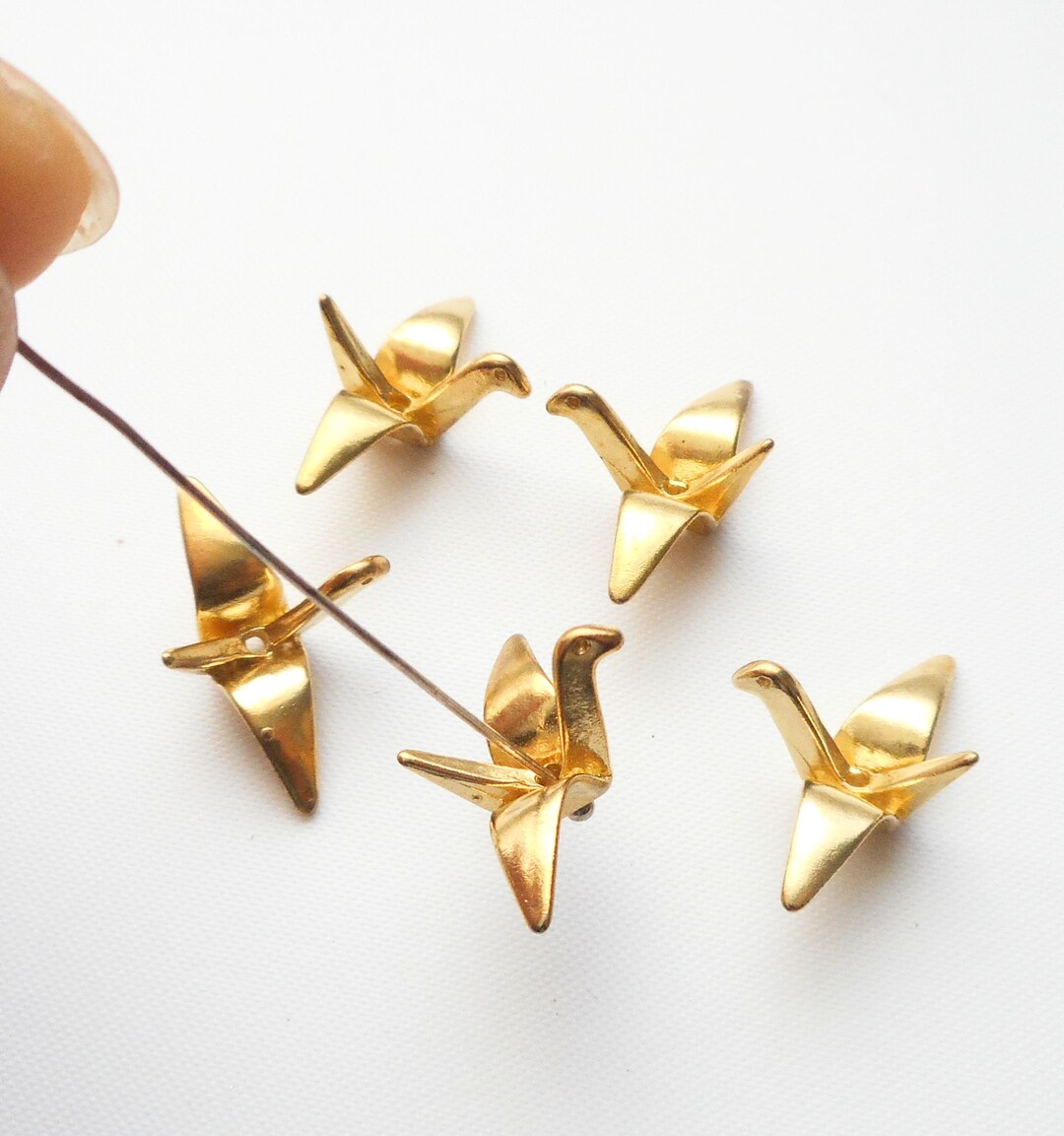 2 Stück-21mmX14mm 3D vergoldetes Messing Vogel Anhänger Perlen, Vogel ...