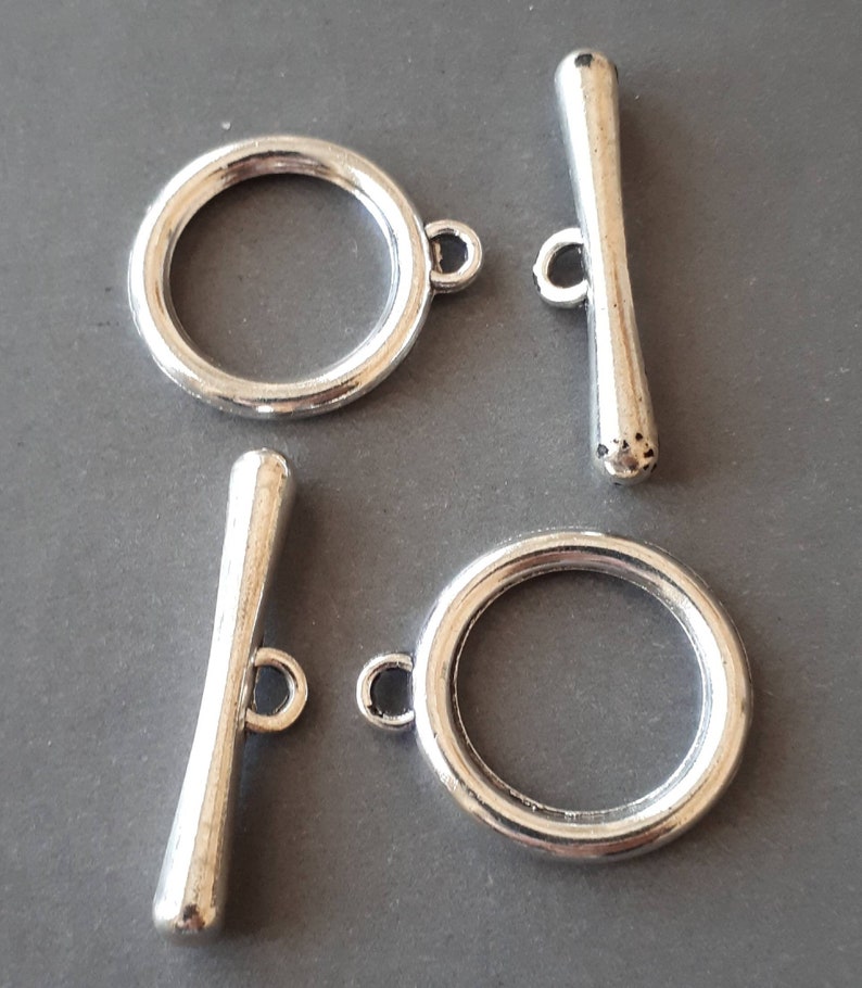 10pcs 5 Sets-silver OT Toggle-antique Silver/tibetain Silver | Etsy