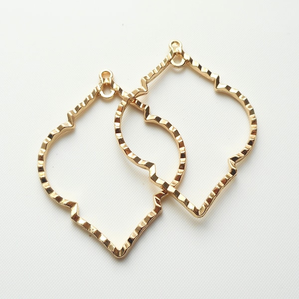 Gold Loop Earring With Diamonds - Etsy