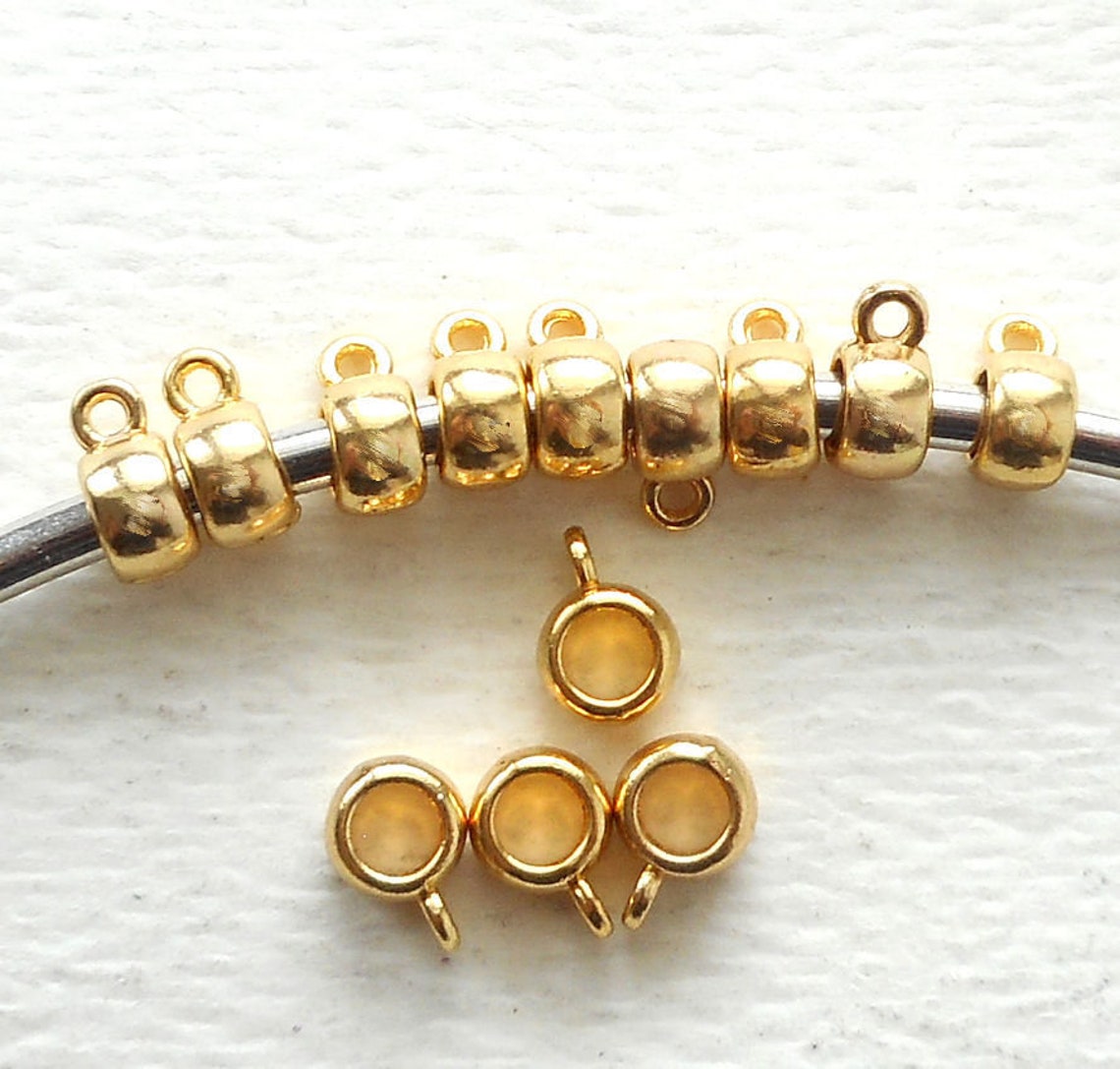 10pcssmall Charm Bail Gold Tone Small Charm Bail-silver - Etsy
