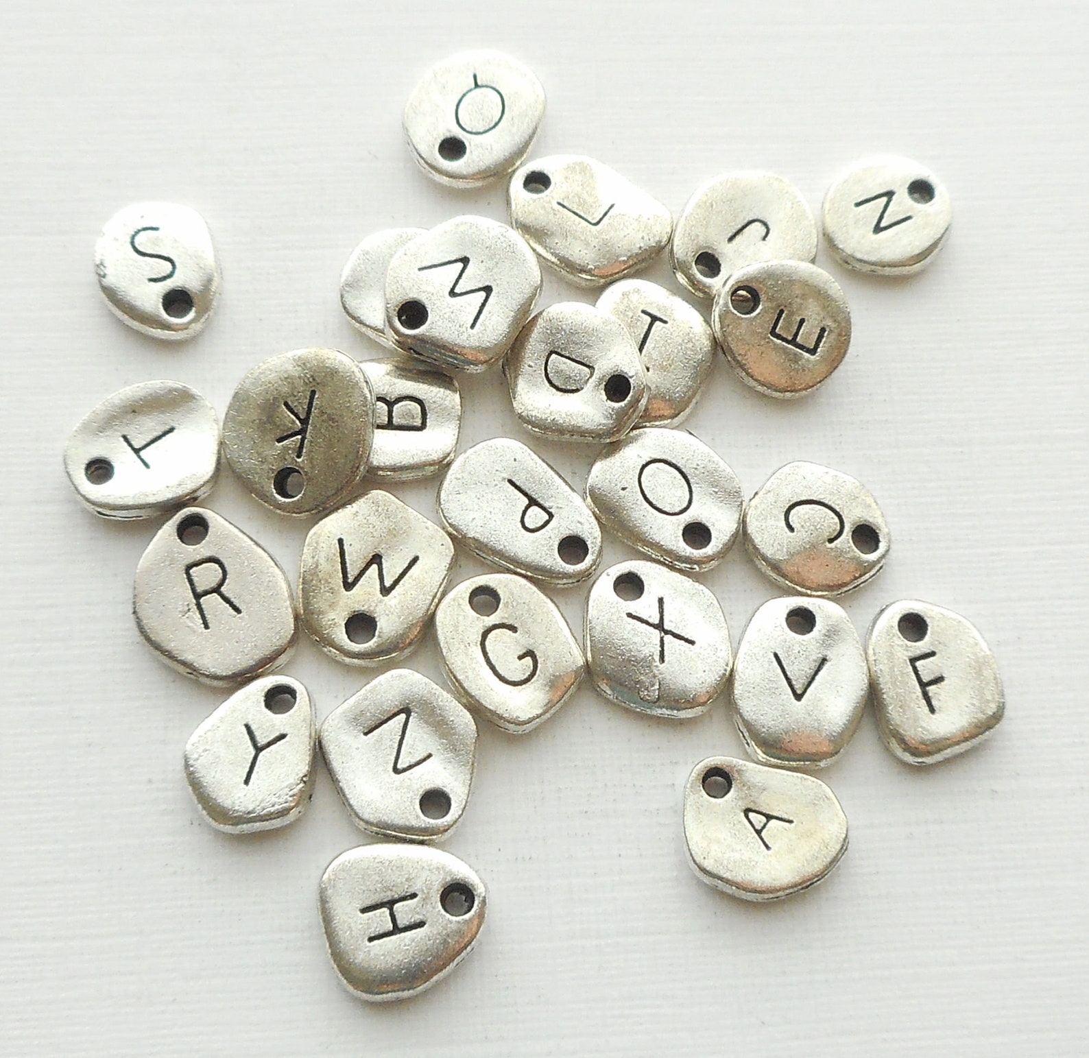 26 Alphabet Set 2 Sided Free Form Letter Tag Charms-pick the - Etsy
